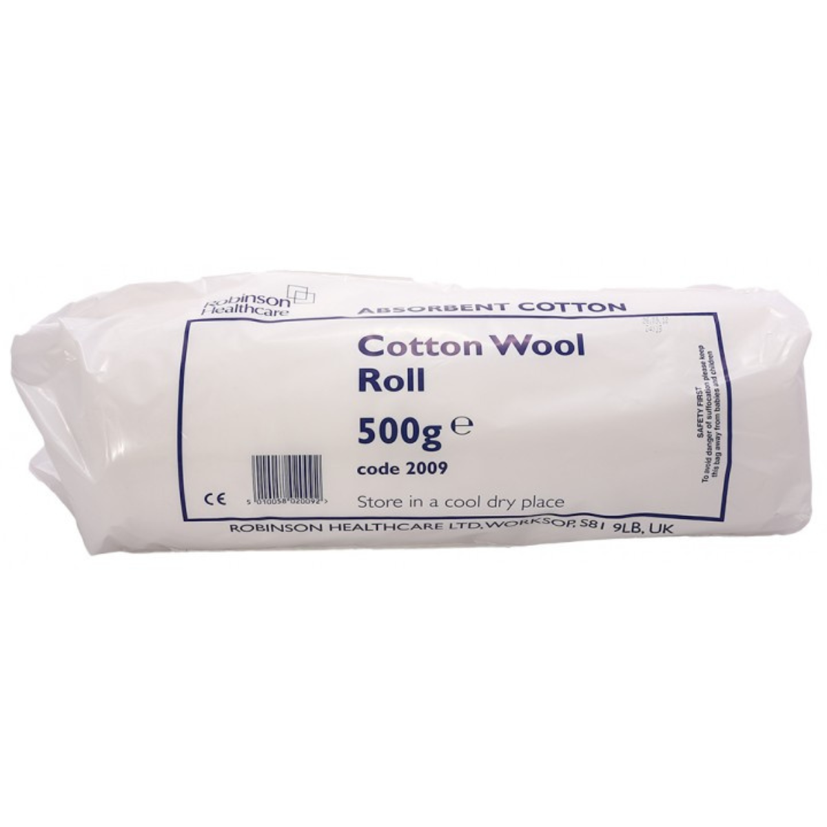 Cotton Wool Roll 500gm BP Quality – Barrier Healthcare