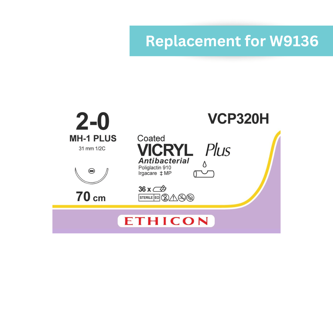 VCP320H - Vicryl+ 2-0 Braided Antibacterial Sutures | Barrier Healthcare
